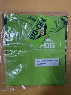 New Mtn Dew MD-OG Mtn Dew Outdoor Gear Neck Gaiter Green & Camo Onesize ...