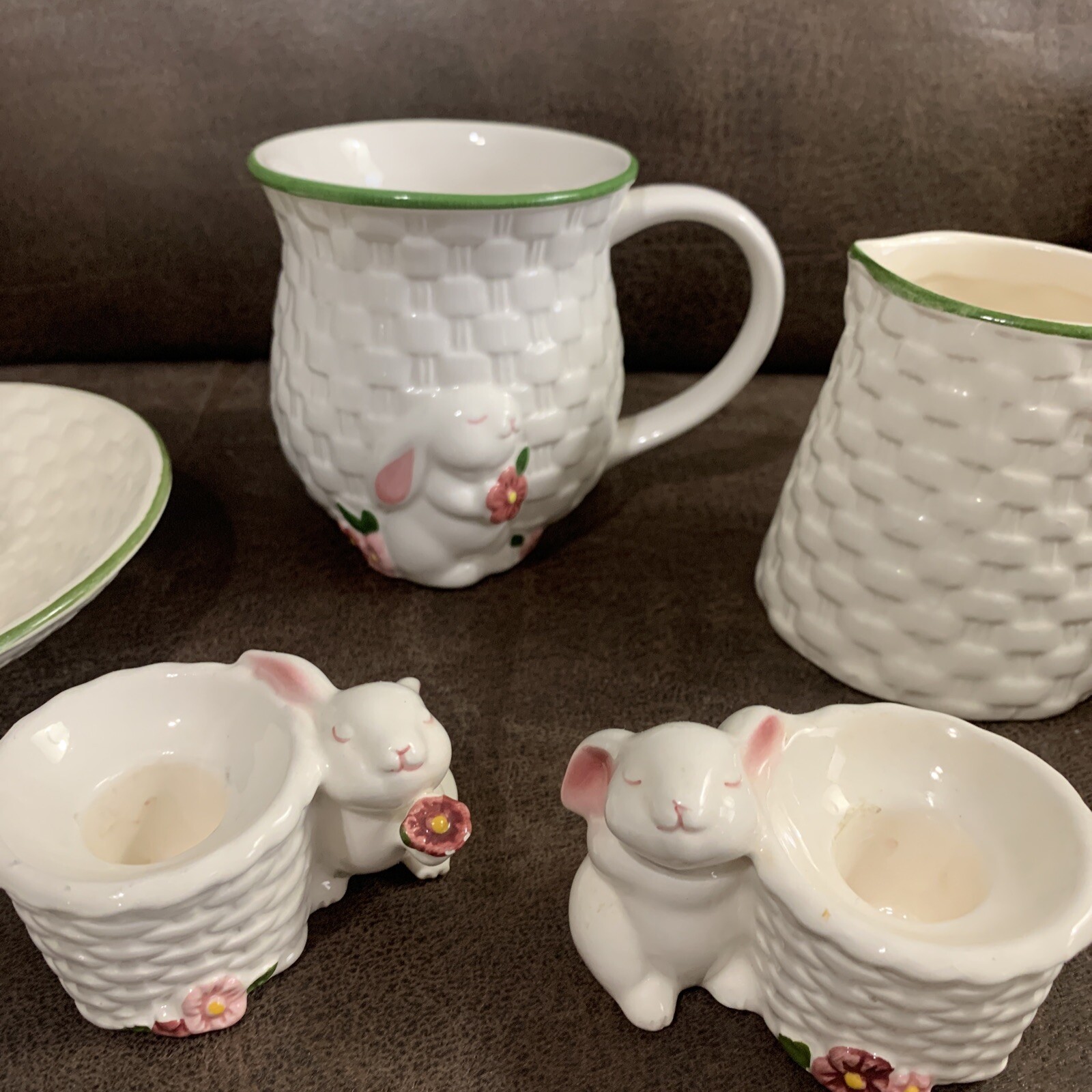 Vintage 7 Avon Bunny Collection 80’s Easter Rabbit Creamer Ceramic ...