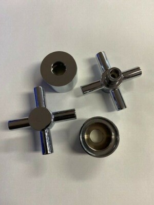 Cross Head Tap Handles Chrome With 20 Spline | eBay UK