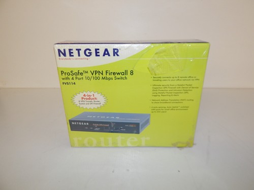 ^^ Netgear ProSafe VPN Firewall 8 Model FVS114 Router - New (TOL64 ...