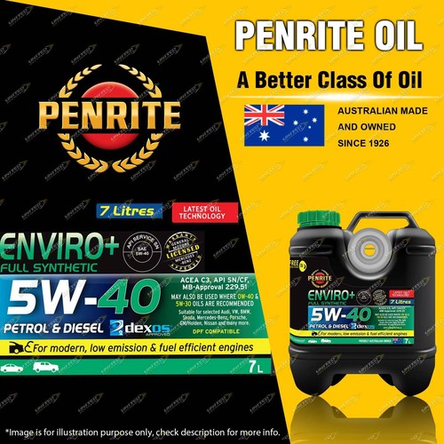 Penrite Full Synthetic Enviro+ 5W-40 Engine Oil 7L for CITROEN Berlingo ...
