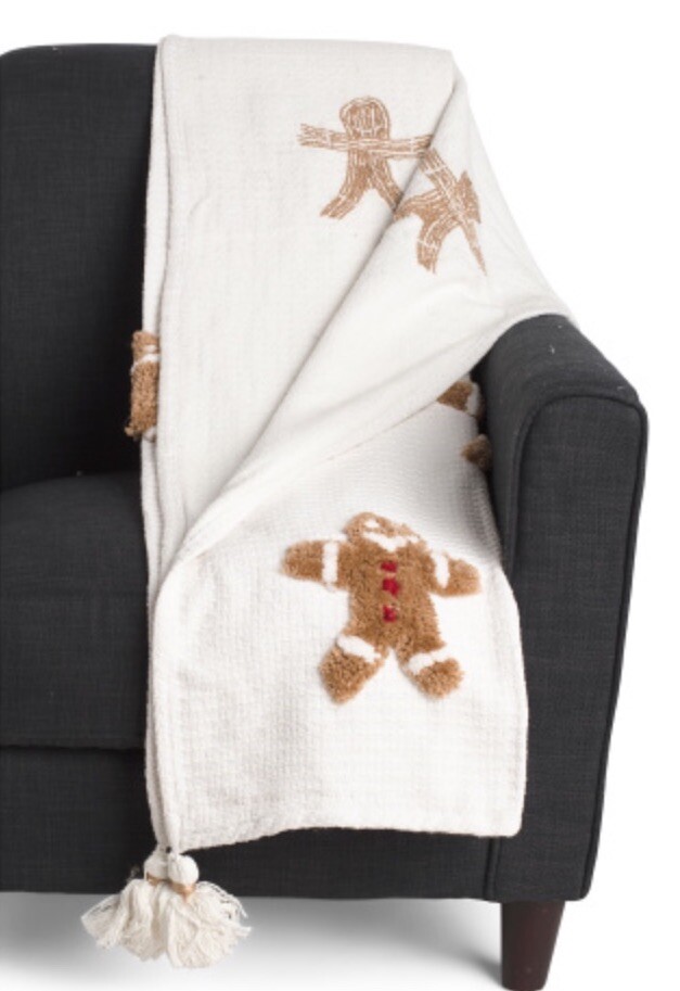 NWT! Rachel Zoe Christmas 3D Gingerbread Man 60”x70” Throw Blanket | eBay