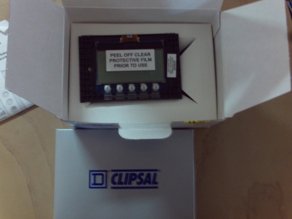 Square D Clipsal SLC5055DLGB Neo Keypad W/ DLT. Slate & Brushed Al #1B ...