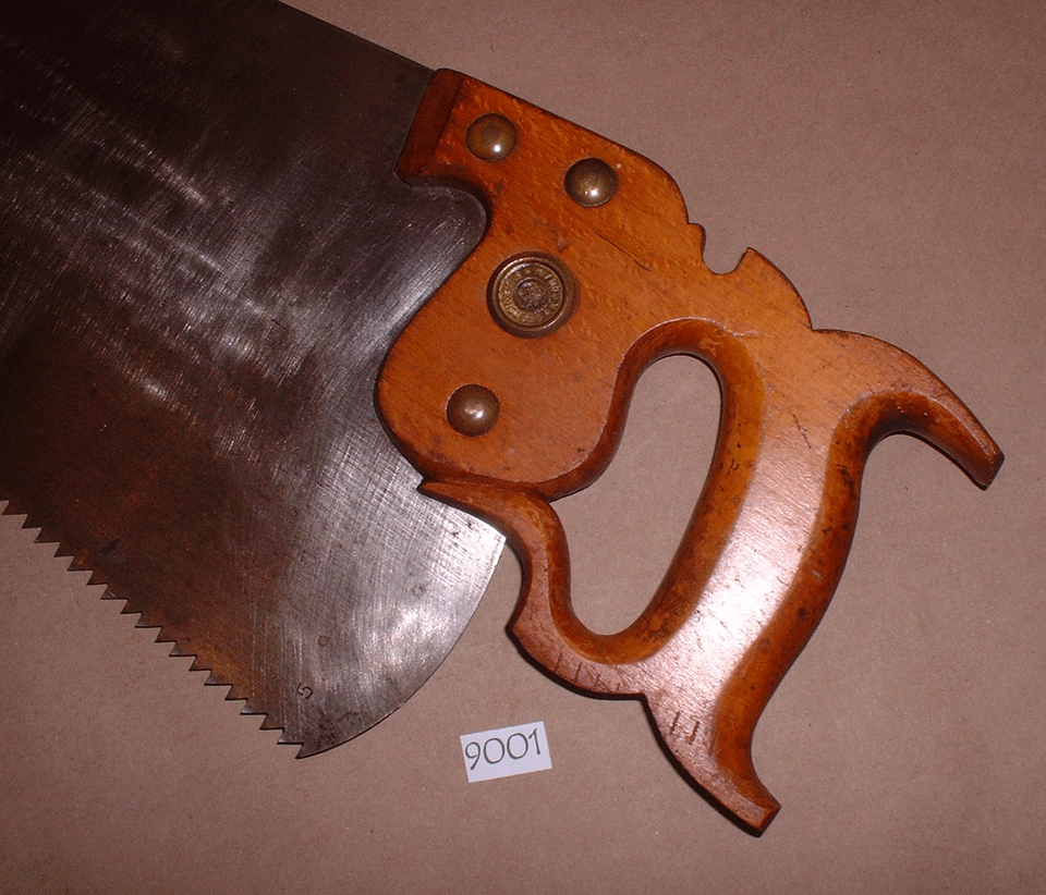 Vintage Disston & Sons No. 7 Hand Saw with 5 pt. 26-9/16" Blade (1896 ...