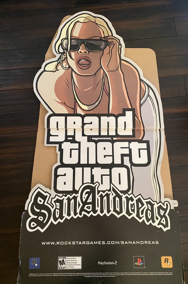Grand Theft Auto (GTA) San Andreas Cardboard Standee Floor Store ...