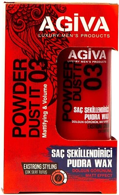 Agiva Powder Dust It 03 Mattifying & Volume 20g GENUINE Barber Supplies ...