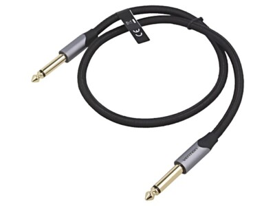 BASHH cable jack 63 mm plug both sides 2 m black Ø lead: 6 mm VENTION ...