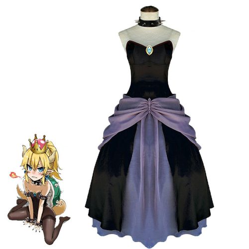 Bowsette Princess Bowser Peach Teresa Boos Cosplay Costume Womens | eBay UK