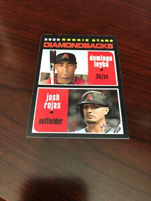2020 TOPPS HERITAGE ROOKIE STARS Domingo Leyba Josh Rojas #111 ...