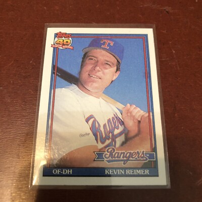 1991 topps 40 years of baseball Kevin Reimer #304 Rangers | eBay