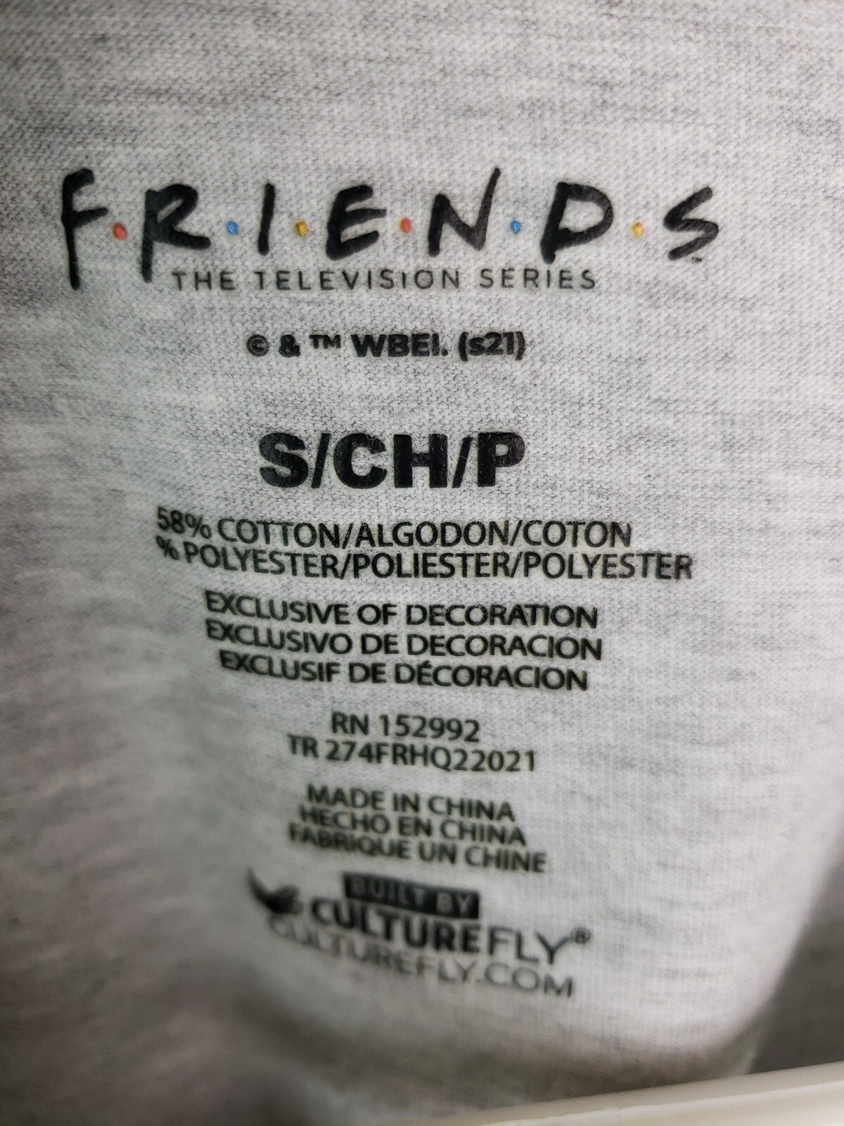 Official Friends TV Show Salmon Skin Roll Gray Tank T… - Gem