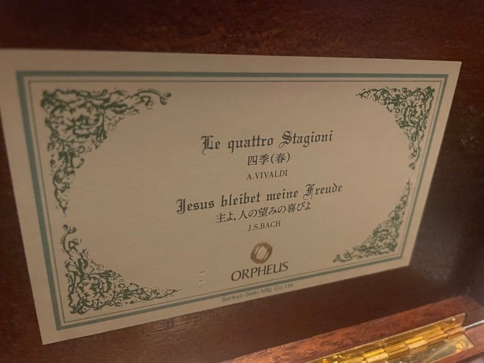 Fully Functional 50 Tone High Quality Music Box Orpheus | eBay UK