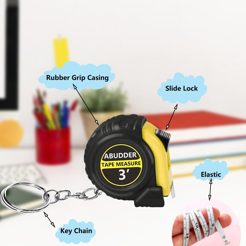 30 Pack Small Tape Measure Keychains,Mini Tape Measures Retractable ...
