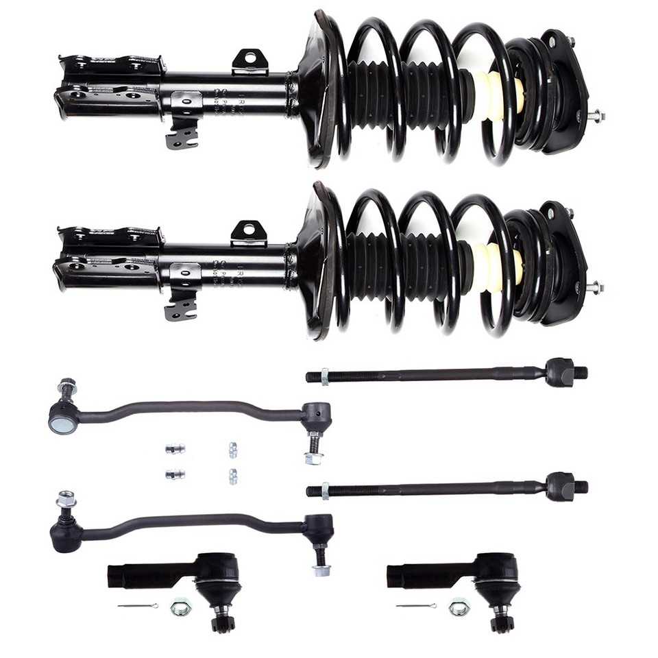 Front Struts & Spring Sway Bar Ball joint Tie Rod 02-06 For Nissan ...