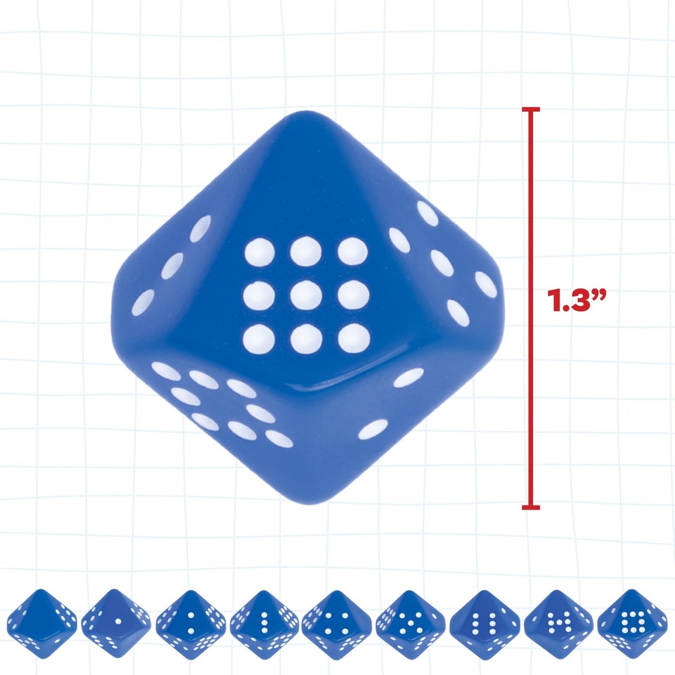 LEARNING ADVANTAGE Subitizing Dice - Set of 6 - Hands On Math ...
