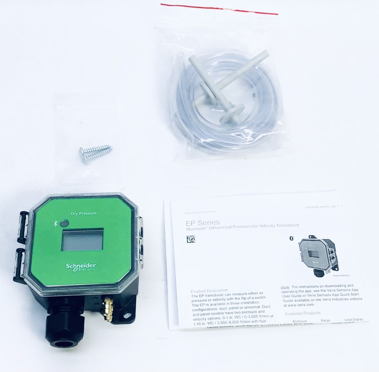SCHNEIDER EPP302LCD DRY PANEL STATIC DIFFERENTIAL PRESSURE/AIR SENSOR ...