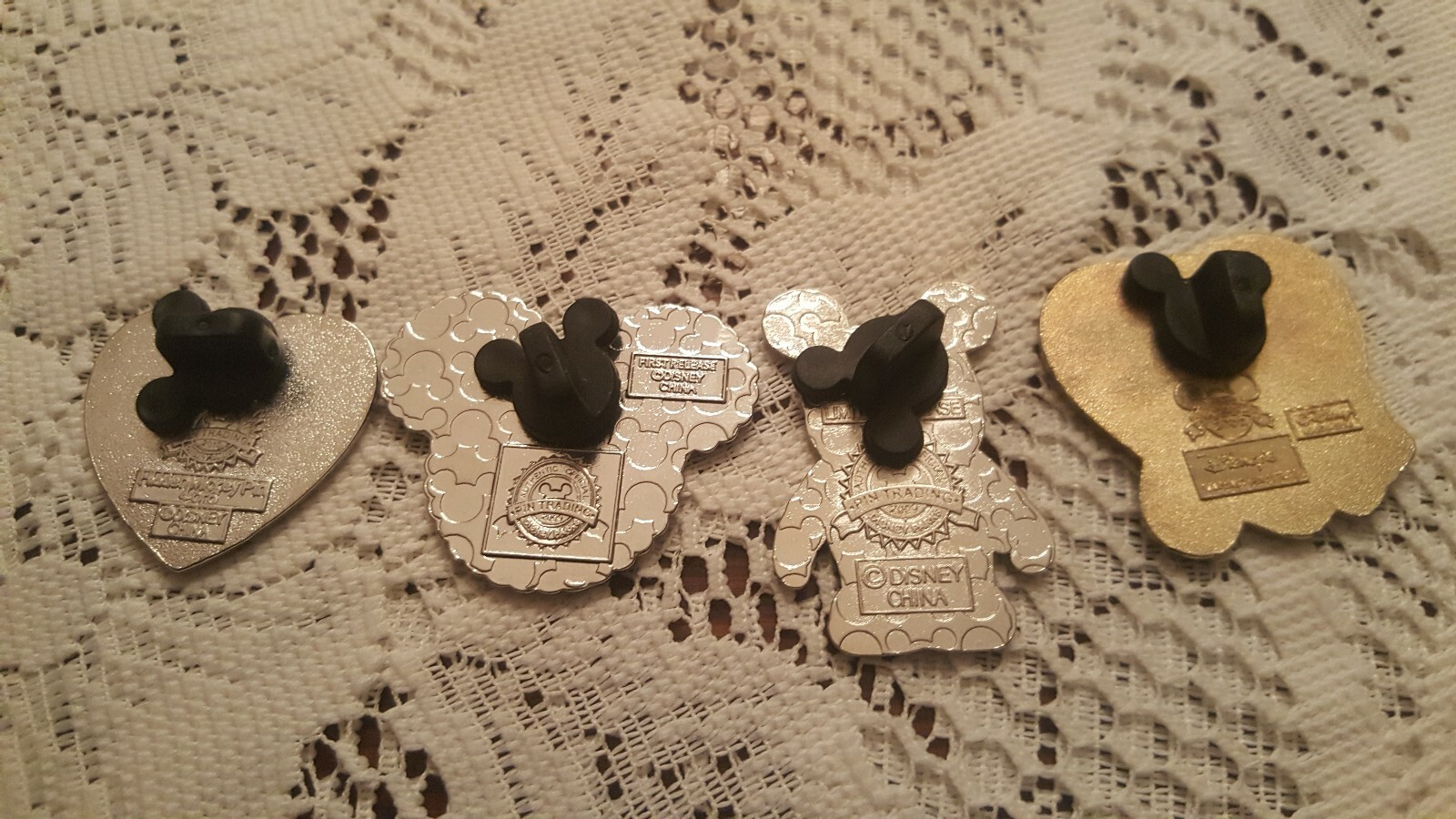 Heart Disney 4 Trading Pins Figment Aladdin Jasmine Mickey Mouse ...