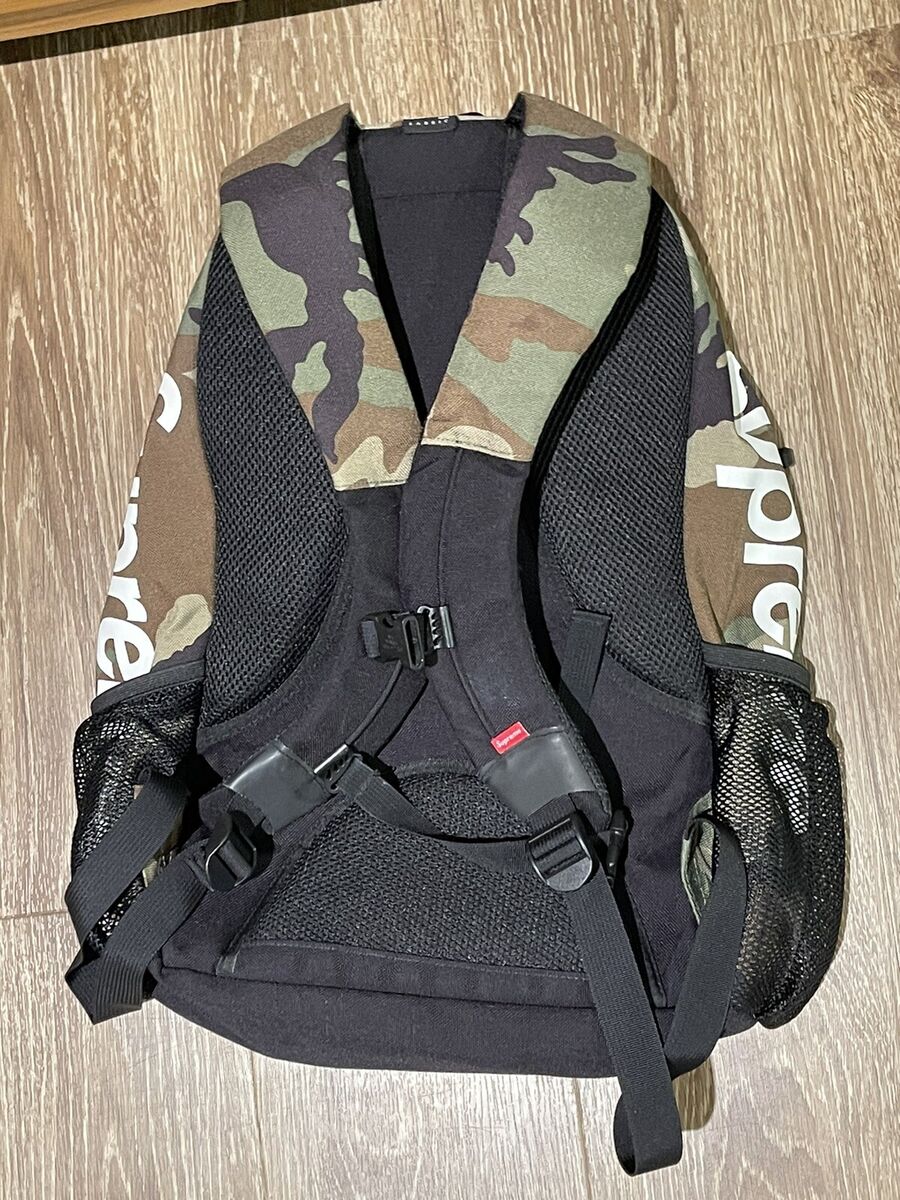 Supreme Backpack Woodland Camo Red Box Logo 2014 SS Limited Supreme Backpack Woodland Camo Red Box Logo 2014 SS Limited