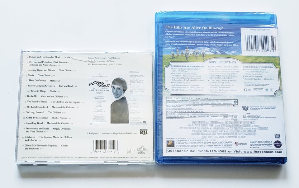 Sound Of Music Original Soundtrack Recording CD & 45th Anniversary Blu ...