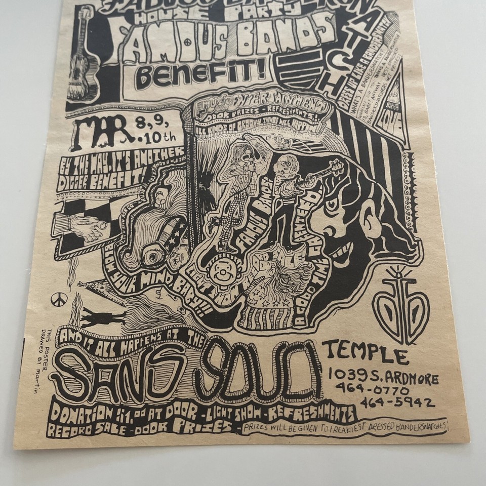 FRUMIOUS BANDERSNATCH 1968 SAN SOUCI TEMPLE L.A Diggers Benefit ...