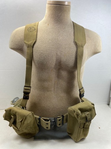 Israeli (IDF) Khaki Canvas Harness Webbing Set for SMG 70s ERA | eBay