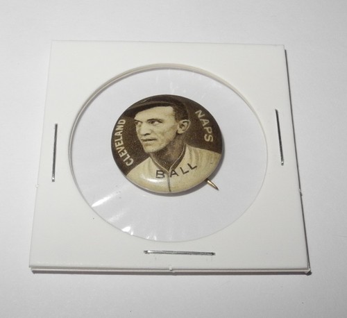 1910-12 Sweet Caporal Baseball Coin Pin Neal Ball Cleveland Naps Near ...