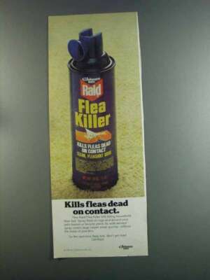 1982 Raid Flea Killer Ad - Kills On Contact | eBay