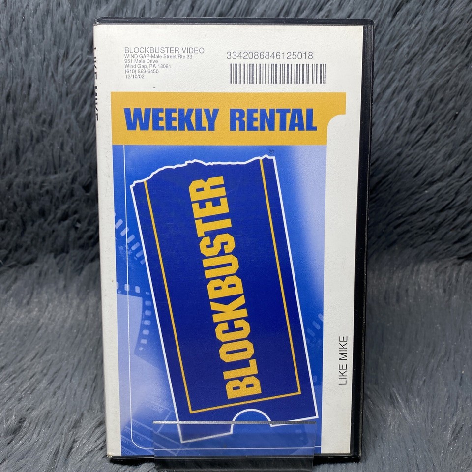 Blockbuster Video VHS Clamshell Like Mike John Schultz Movie Rental ...