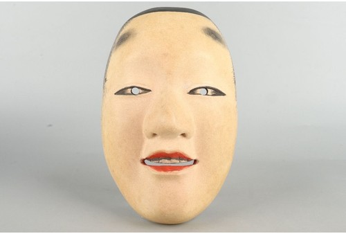 Traditional Wood Carving Noh Juroku Chujo Mask H8inch Handicraft Japan ...