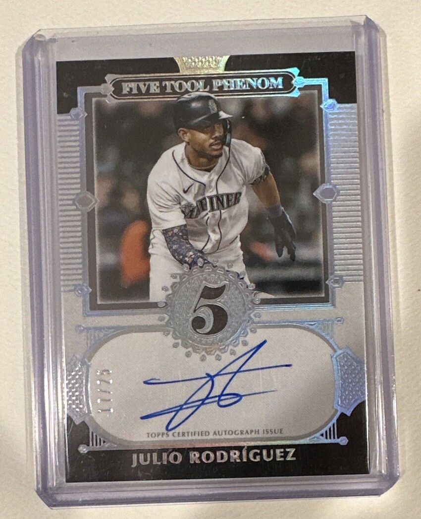 2023 TOPPS FIVE STAR JULIO RODRIGUEZ 5 TOOLS PHENOM ON CARD 2023 TOPPS FIVE STAR JULIO RODRIGUEZ 5 TOOLS PHENOM ON CARD