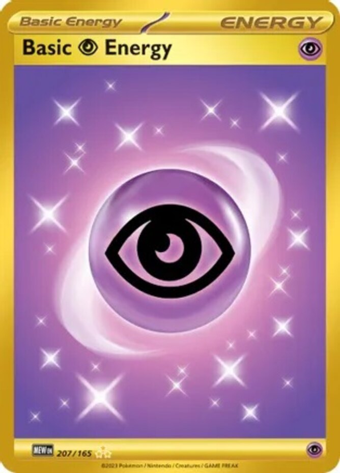 Basic Psychic Energy - 207/165 - Hyper Rare NM, English Pokemon Scarlet ...