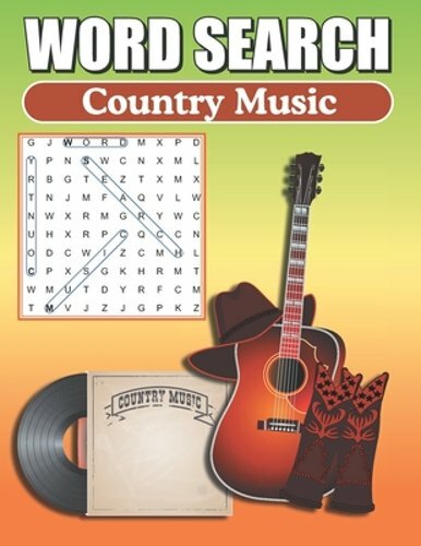 Word Search Country Music: Word Find Book For Adults by Publishing: New ...