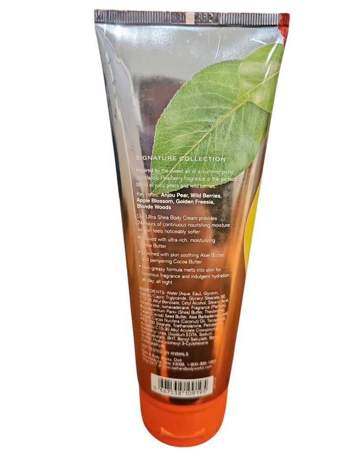 Bath & Body Works Pearberry Ultra Shea Body Cream 8 oz New Retired ...