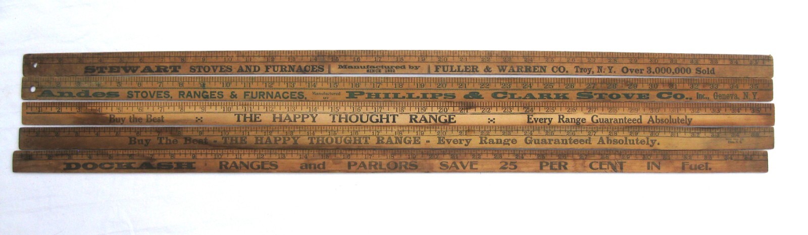 5 Vintage Andes Stewart Happy Thought Dockash Stoves & Ranges ...