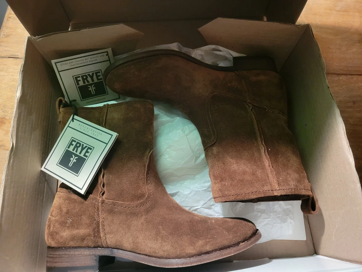 Brown Flat Ankle Boots