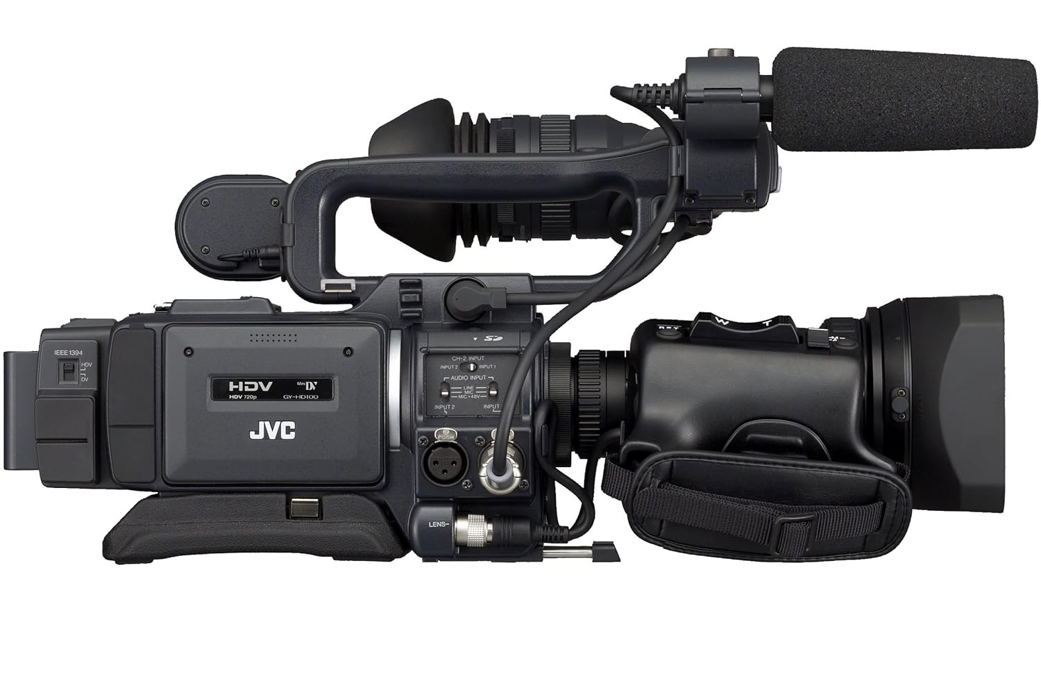 JVC GY-HD100U High Definition 3-CCD MiniDV Professional Camcorder with ...