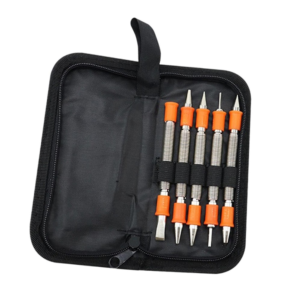 5Pcs Spring Nail Set Double Head Nail Setter Hand Tool Alloy Steel ...