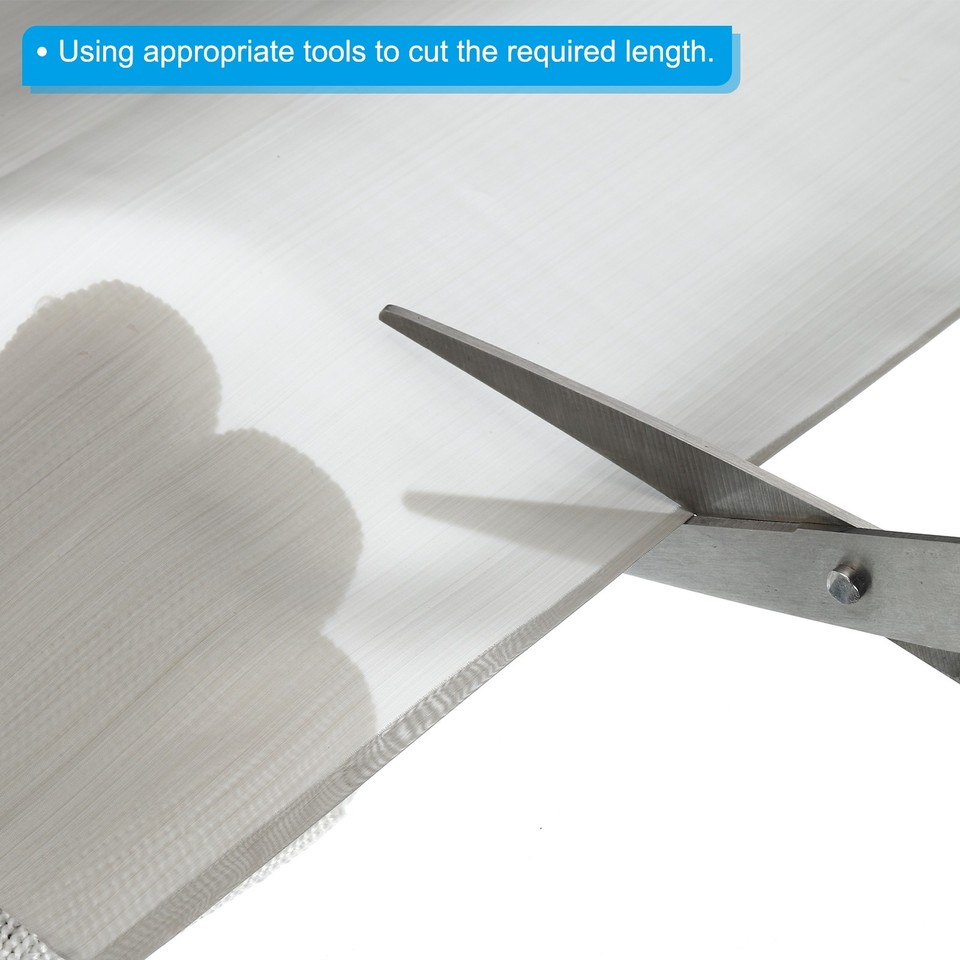 40"Lx10"W Woven Wire Mesh 500 Mesh 316L Stainless Steel Air Vent Filter ...