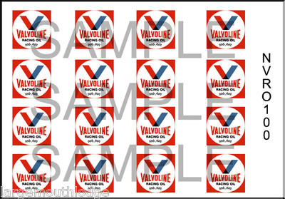 N SCALE CUSTOM TRAIN LAYOUT MODEL TRAIN CAR TRUCK DECALS VALVOLINE ...