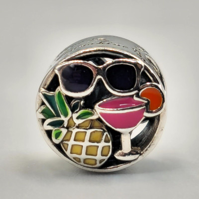 New Authentic Pandora SUMMER FUN Beach Sunglasses Charm 792118ENMX | eBay