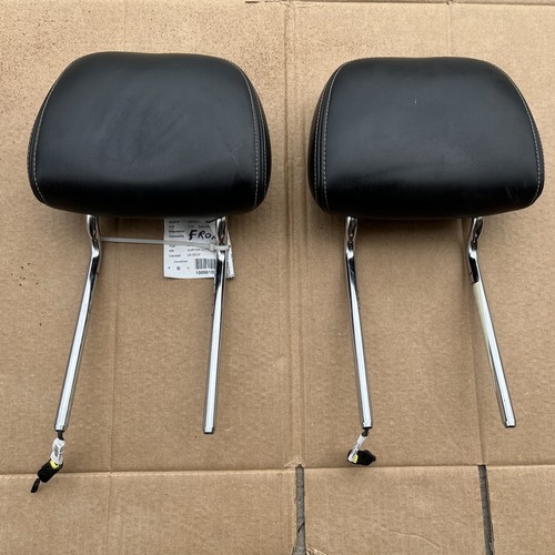 2010-22 Dodge Journey Front Active Headrests Set Black Leather OEM Pair ...