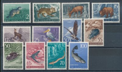 753306) Jugoslawien Nr.738-749** Fauna Tiere Vögel Fische etc... | eBay.de
