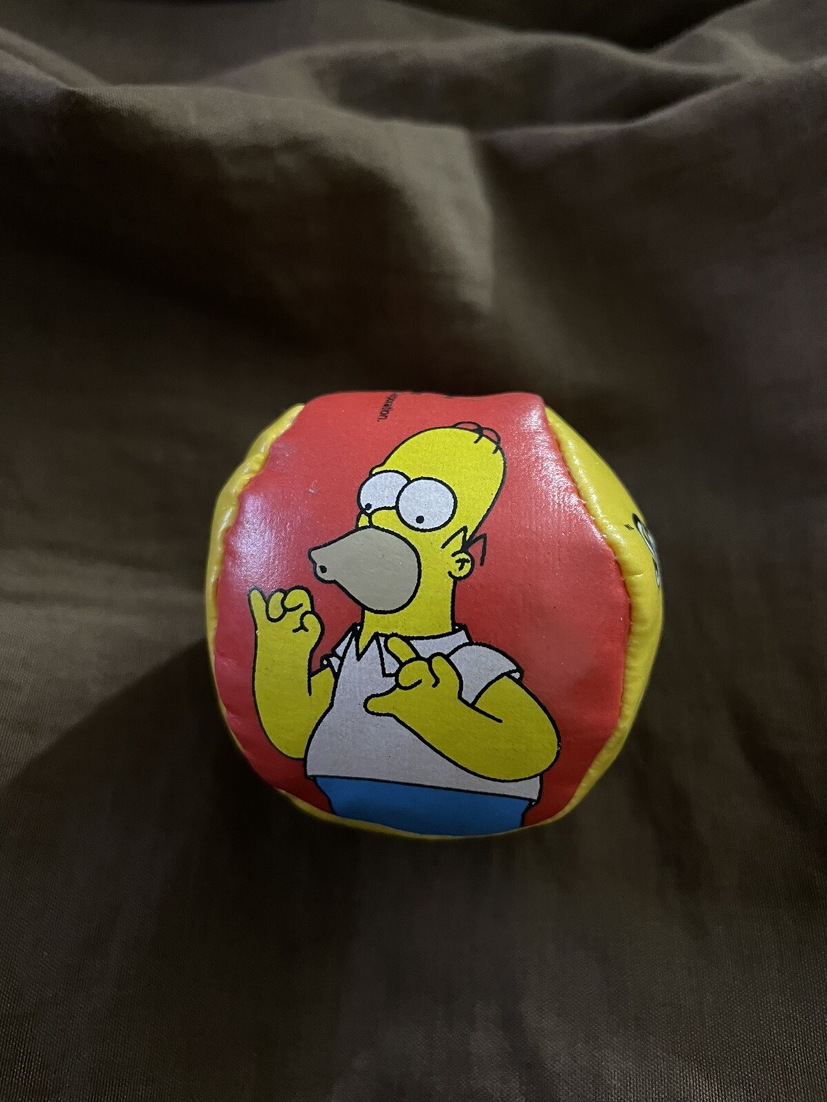 RARE! Vintage 2000 Rinco “The Simpsons” Homer Soft Play Ball/Hacky Sack ...