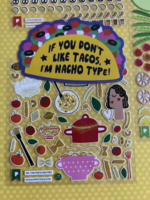 PIPSTICKS 4 Sheets Pro Pack Sticker Sheets Feb 2023 Sushi Food Tacos ...
