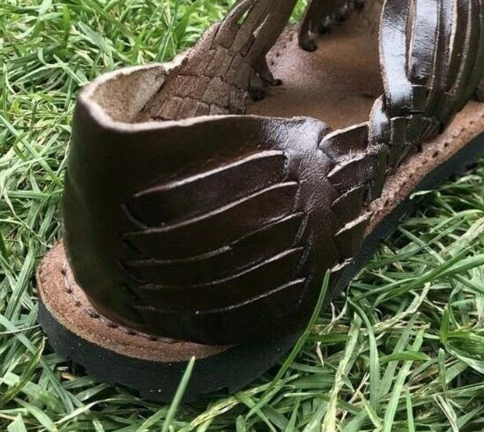 Men’s Brown Leather Huarache Sandals – Handmade Mexican Pachuco Arana ...