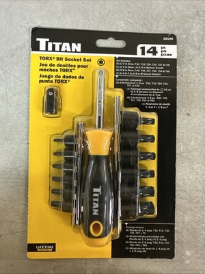 NEW Titan Torx Bit Socket Set 14 Pc. PN: 16190 | eBay
