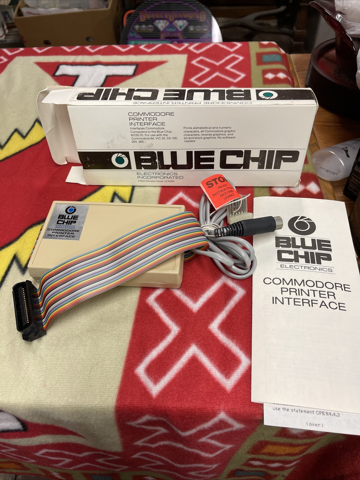 NOS BLUE CHIP 120/10 COMMODORE PRINTER INTERFACE C64 VIC20 SX100 264 ...