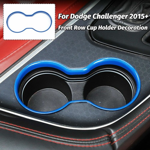 1x Front Gear Cup Holder Frame Trim Ring Bezels For Dodge Challenger ...