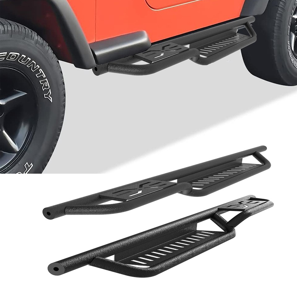 🧰2PCS Running Boards for 2007-2018 Jeep Wrangler JK 2 Door Nerf Bars ...