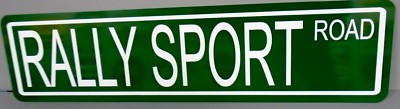RALLY SPORT ROAD Metal Street Sign RS SS Camaro Pro Touring Muscle Car ...